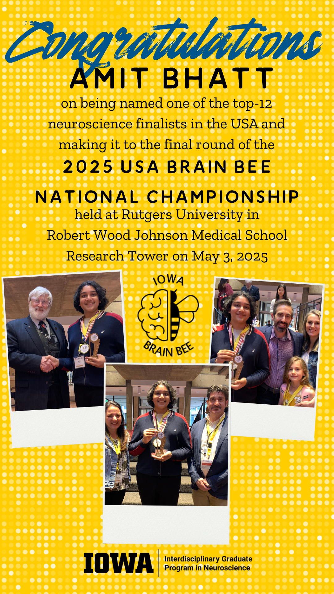 2025 Iowa Brain Bee Finalist Makes it to Final Round of USA Brain Bee National Championship ...